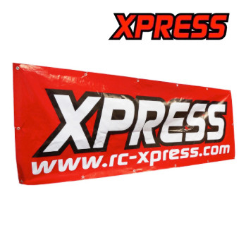Xpress RC Track Banner 220cm x 80cm - Red