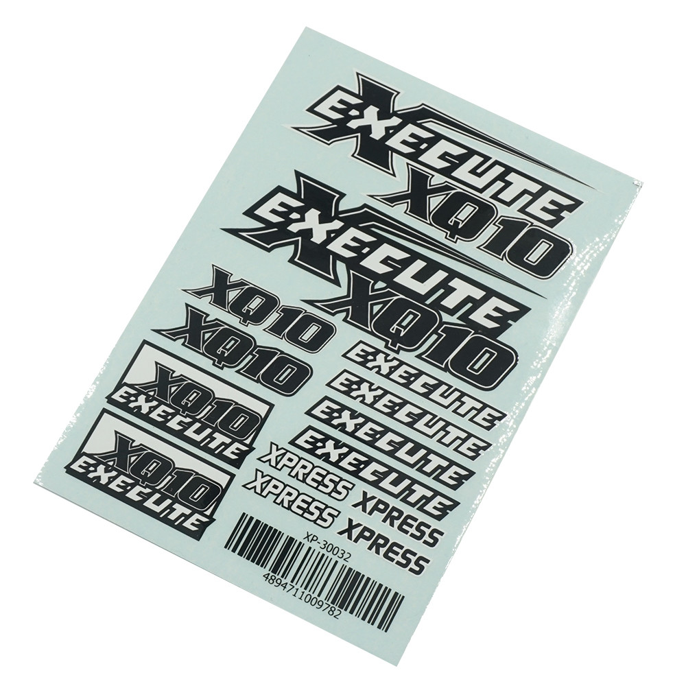 Xpress Execute XQ10 Logo Sticker Decal A6 148x105mm #XP-30032 - SpeedRC