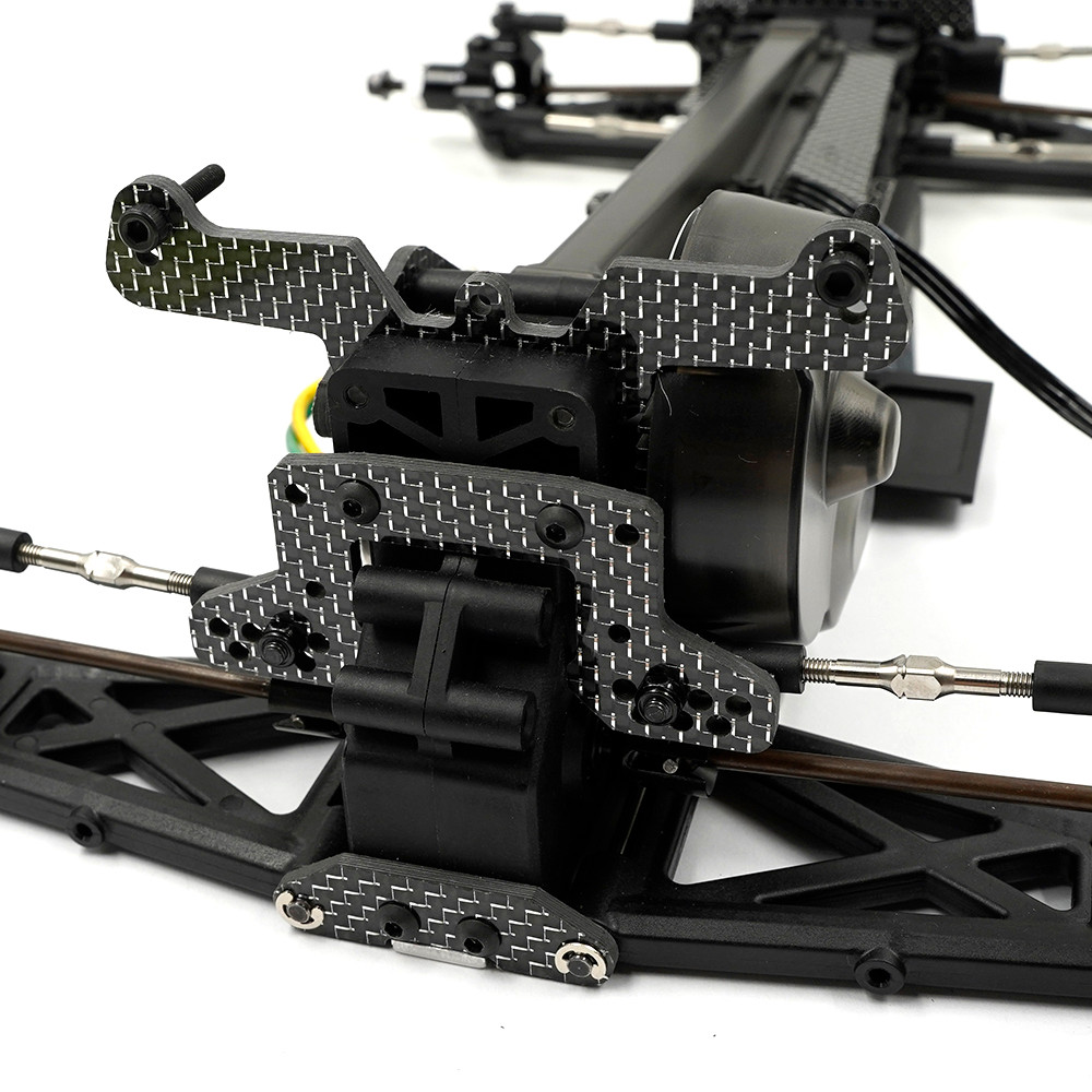 Carbon Front & Rear Suspension Mount For Kyosho Optima Mid