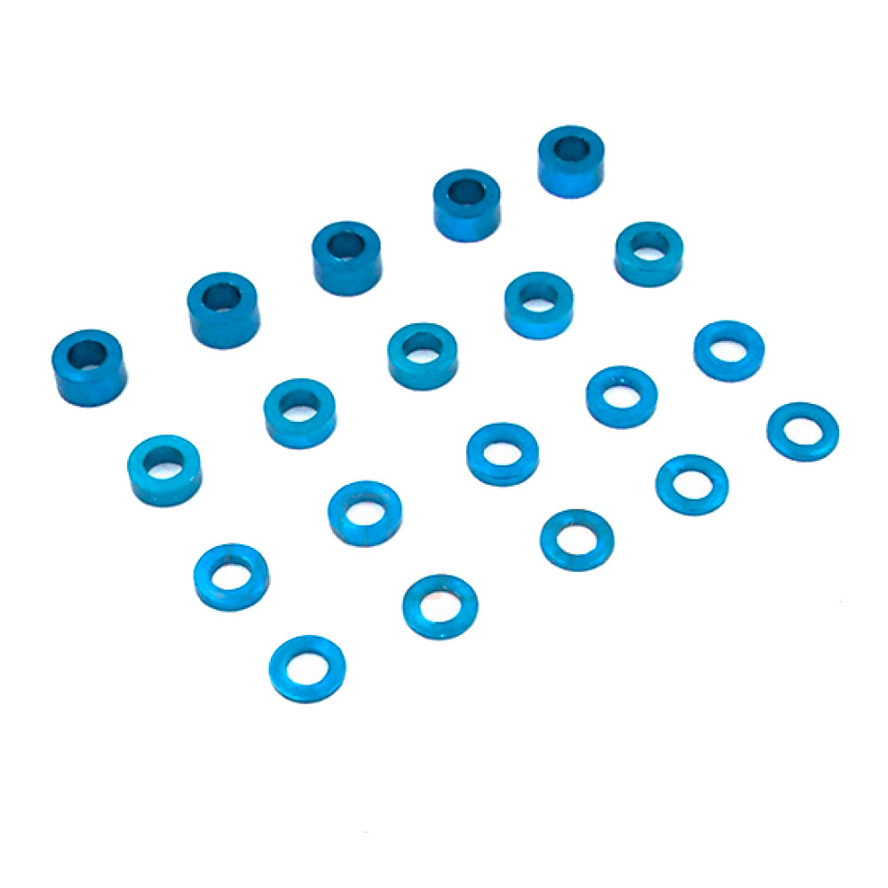 Copy of Factory Pro 0.5, 1.0, 2.0, 3.0mm Light Blue Shim/Washer (20 pcs)