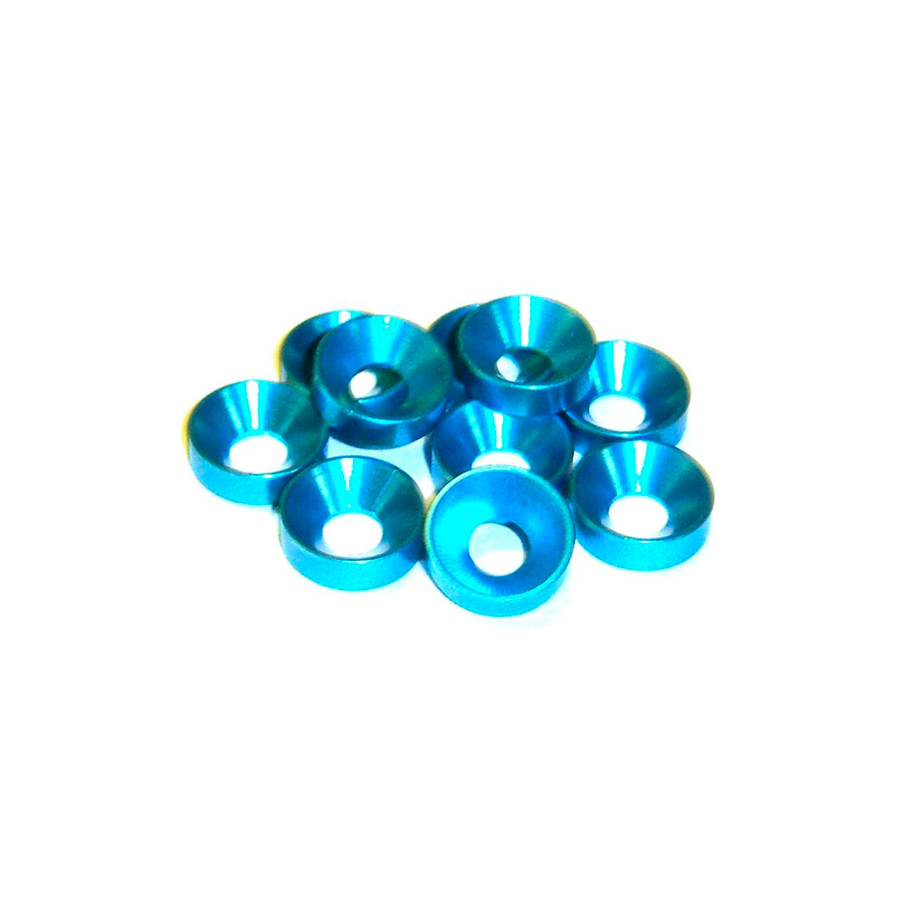 Factory Pro M3 Light Blue Countersunk Washer (10 pcs)