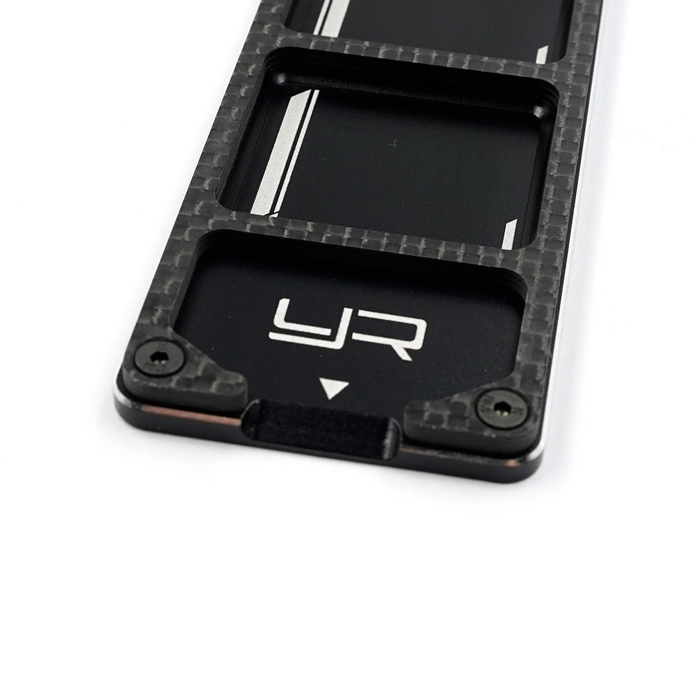 Yeah Racing Aluminium Parts Tray 14.5 X 9.5 X 0.9 cm Black