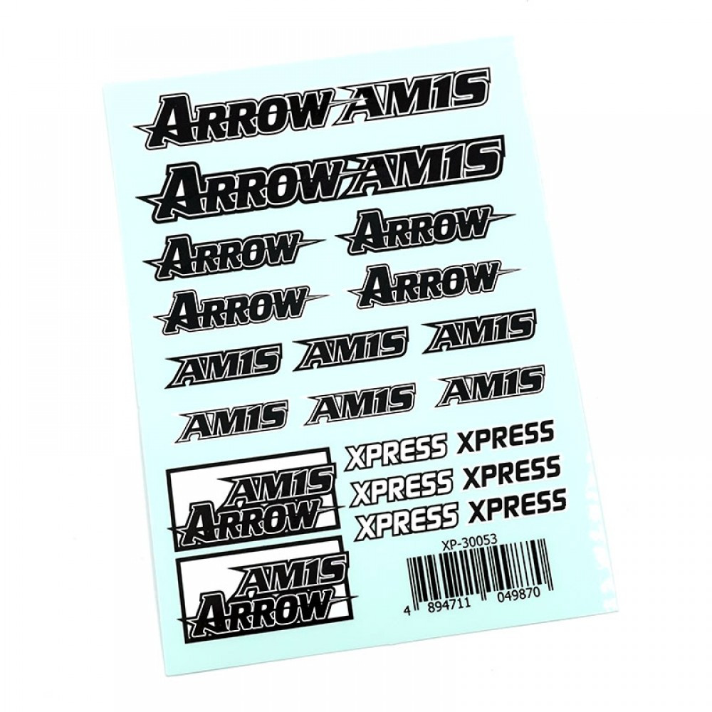 Xpress Arrow AM1S Logo Sticker Decal A6 148x105mm