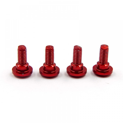 Slidelogy Aluminium Servo Step Screws Red 4pcs