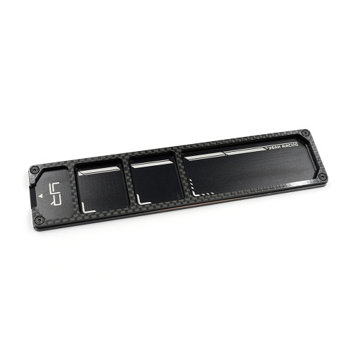 Yeah Racing Aluminium Parts Tray 14.5 X 9.5 X 0.9 cm Black