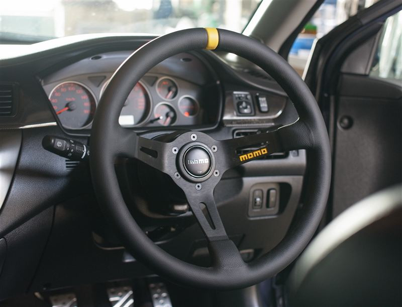 MOMO MOD 08 Black L Steering Wheel | MrSteeringWheel