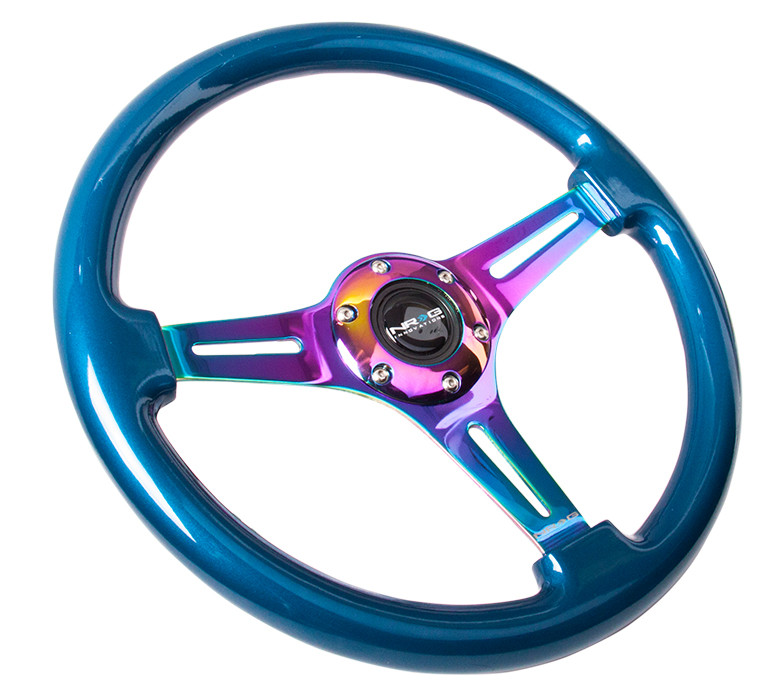 NRG Classic Blue Steering Wheel | MrSteeringWheel