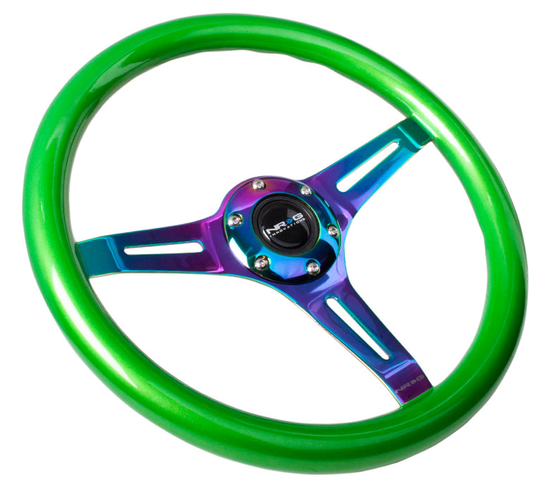 NRG Classic Green Steering Wheel | MrSteeringWheel