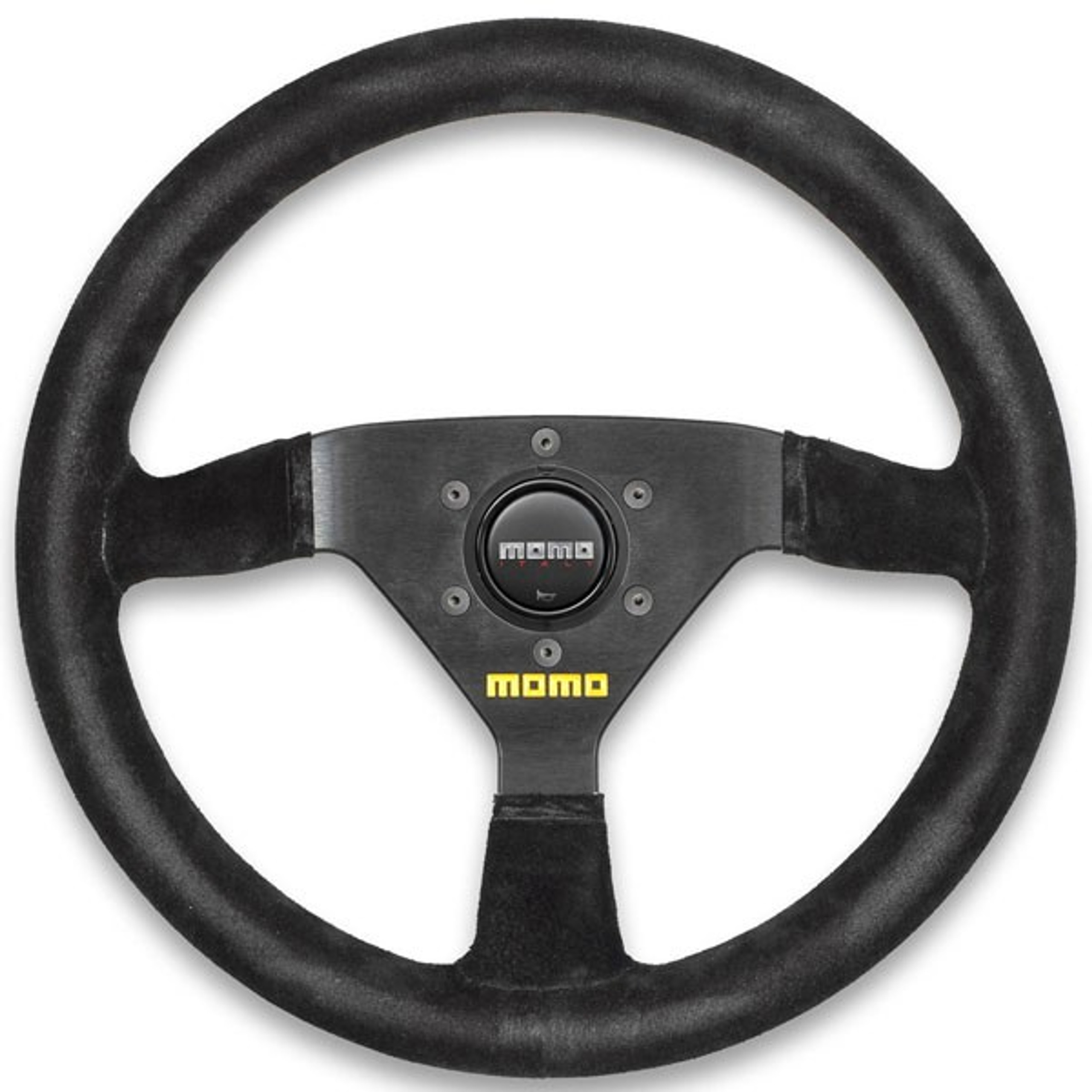 MOMO MOD 69 350mm Suede Steering Wheel | MrSteeringWheel