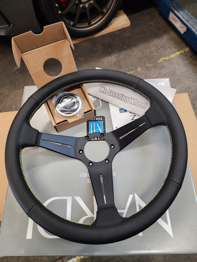 Nardi Deep Corn Yellow Stitch Steering Wheel | MrSteeringWheel