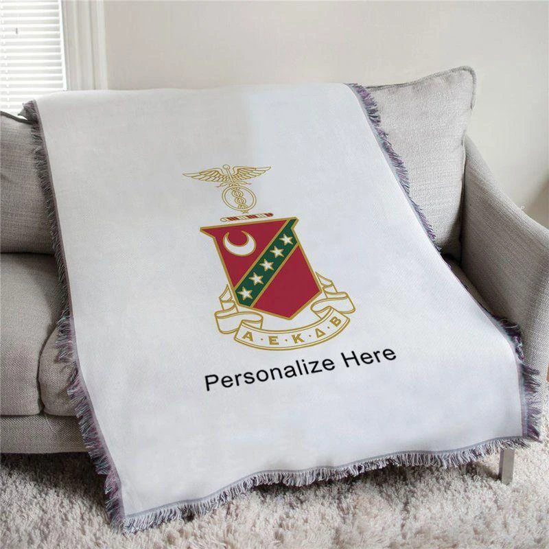 Kappa Sigma Full Color Crest Afghan Blanket Throw - Greek Gear