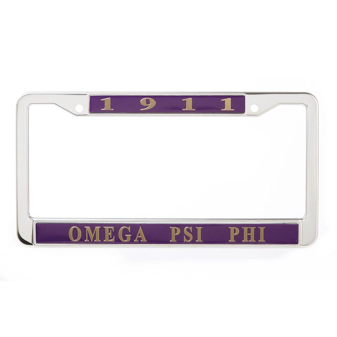 Omega Psi Phi License Plate Frame – A Bruh’s Must-Have Ride Gear