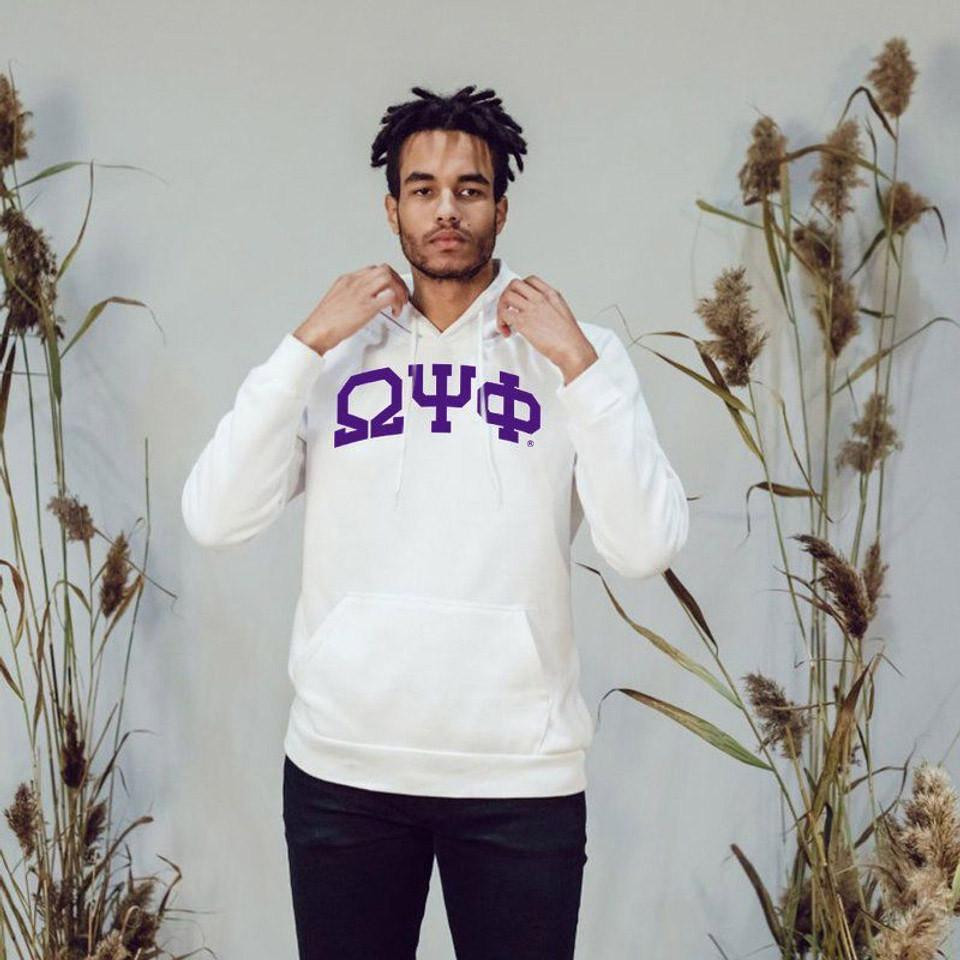 Omega Psi Phi Greek Arch Hoodie – Heavyweight Brotherhood Hoodie with ...