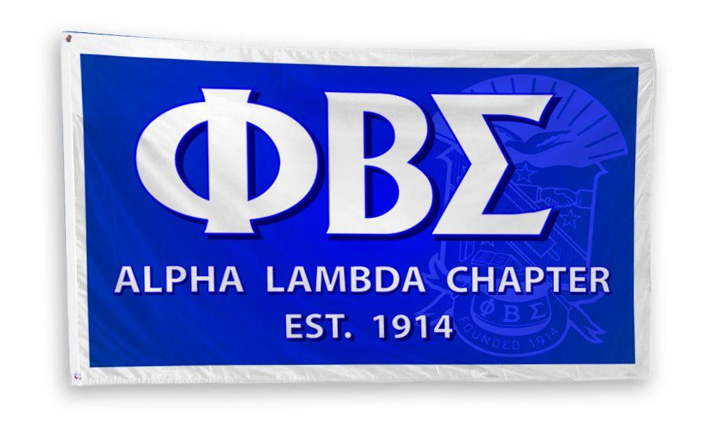 Phi Beta Sigma 3 x 5 Flag – Full Color Crest Fraternity Banner