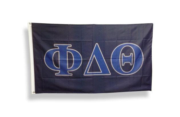 Phi Delta Theta Big Greek Letter Flag - Greek Gear