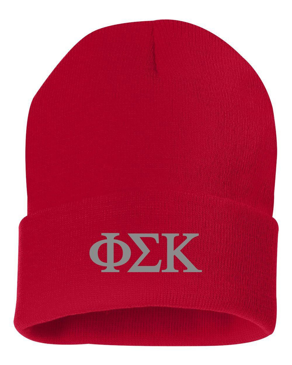 Phi Sigma Kappa Greek Letter Knit Cap - Greek Gear