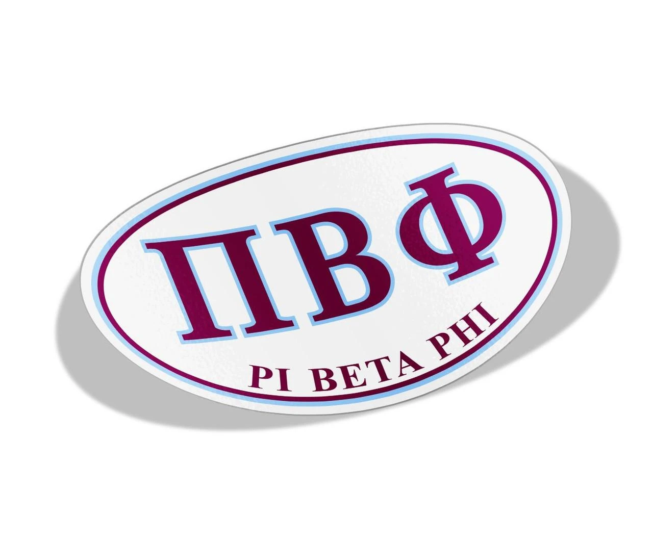 Pi Beta Phi Greek Letter Oval Decal - Greek Gear