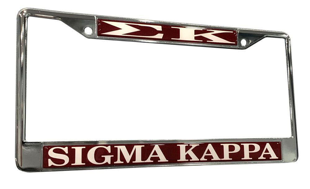 Sigma Kappa License Plate Frame - Greek Gear