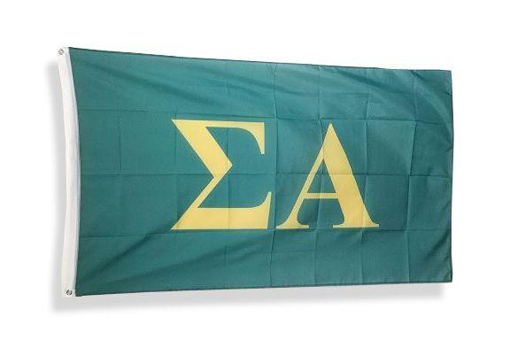 Sigma Alpha Big Greek Letter Flag - Greek Gear