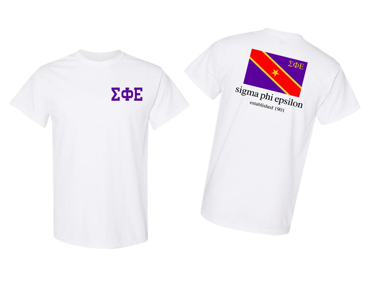 Sigma Phi Epsilon Flag T-shirts - Greek Gear