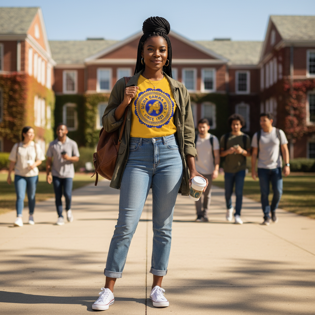 Sigma Gamma Rho Old Seal Tee – Sorority Heritage Cotton Shirt