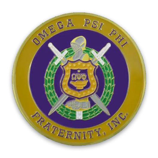 Omega Psi Phi Car Emblem – 3D Shield, Bruh On Board
