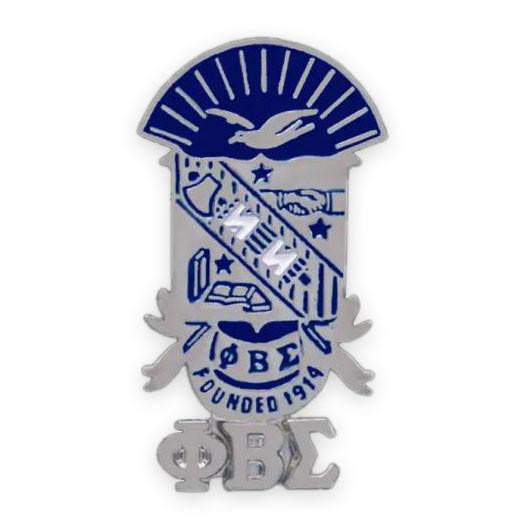 Phi Beta Sigma Shield Lapel Pin – Fraternity Crest Accessory