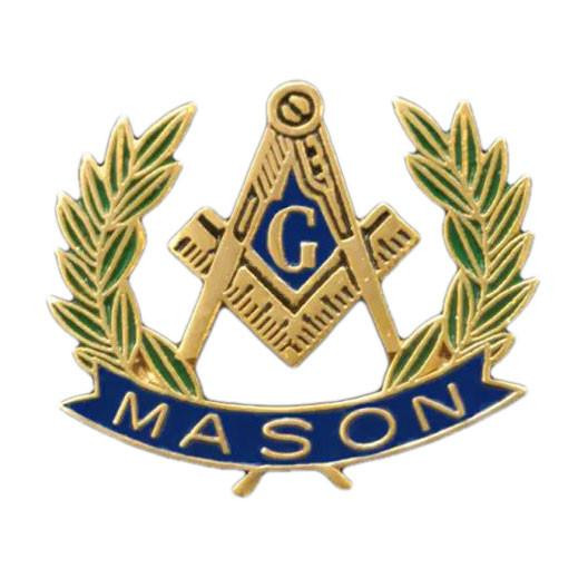 Masonic Wreath Lapel Pin - Greek Gear