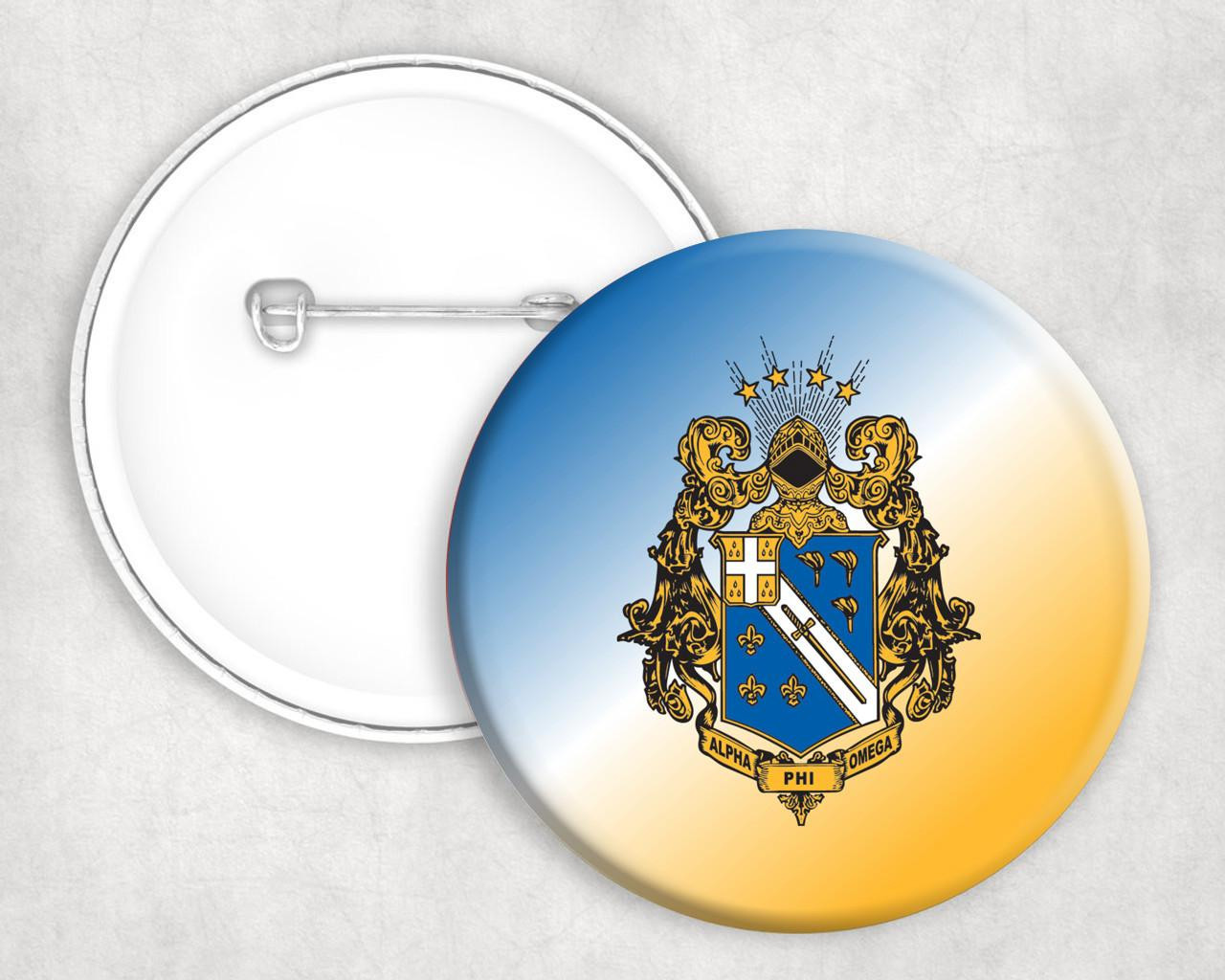 Alpha Phi Omega Gradiant Button - Greek Gear