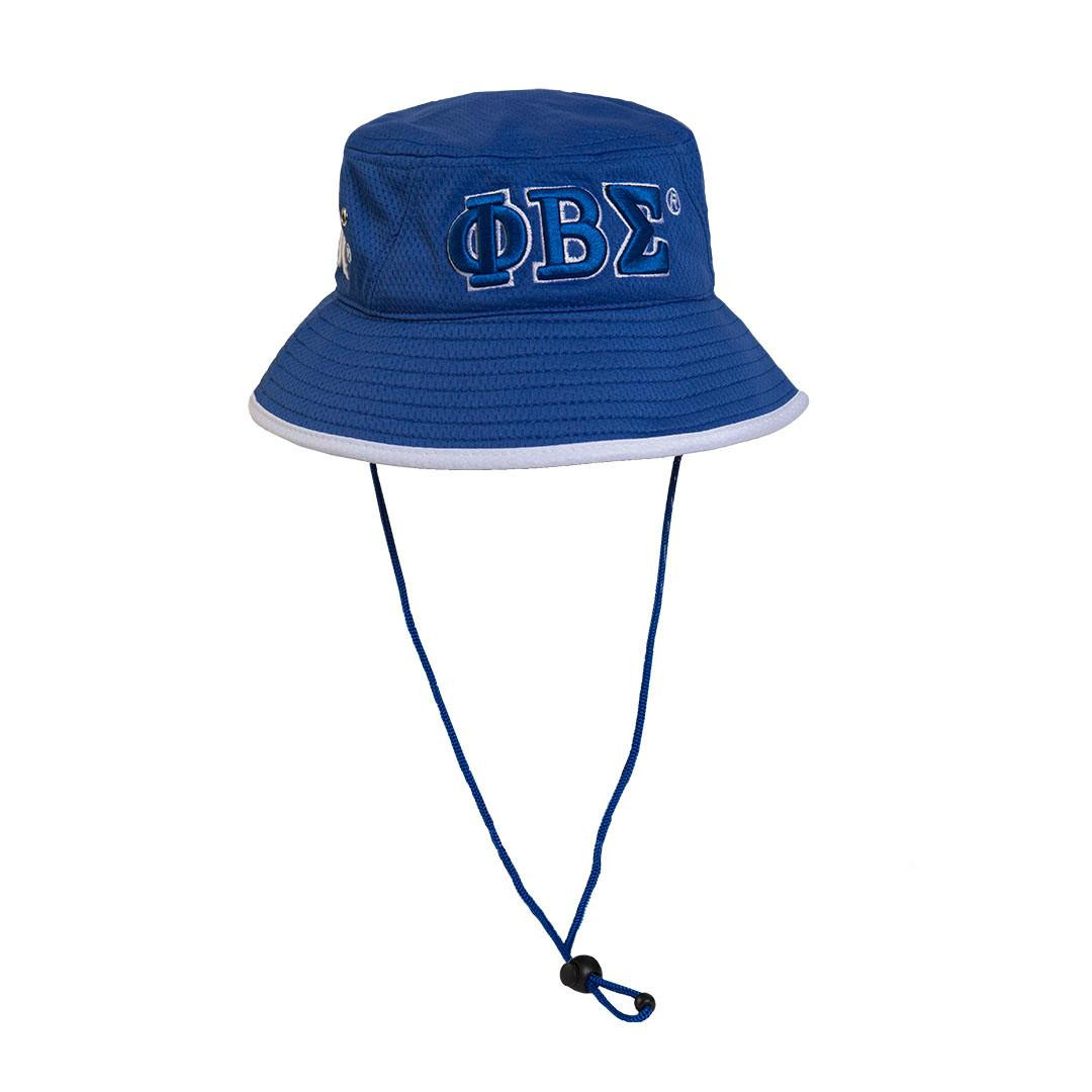 Phi Beta Sigma Bucket Hat – Royal Blue Floppy Hat with Embroidery
