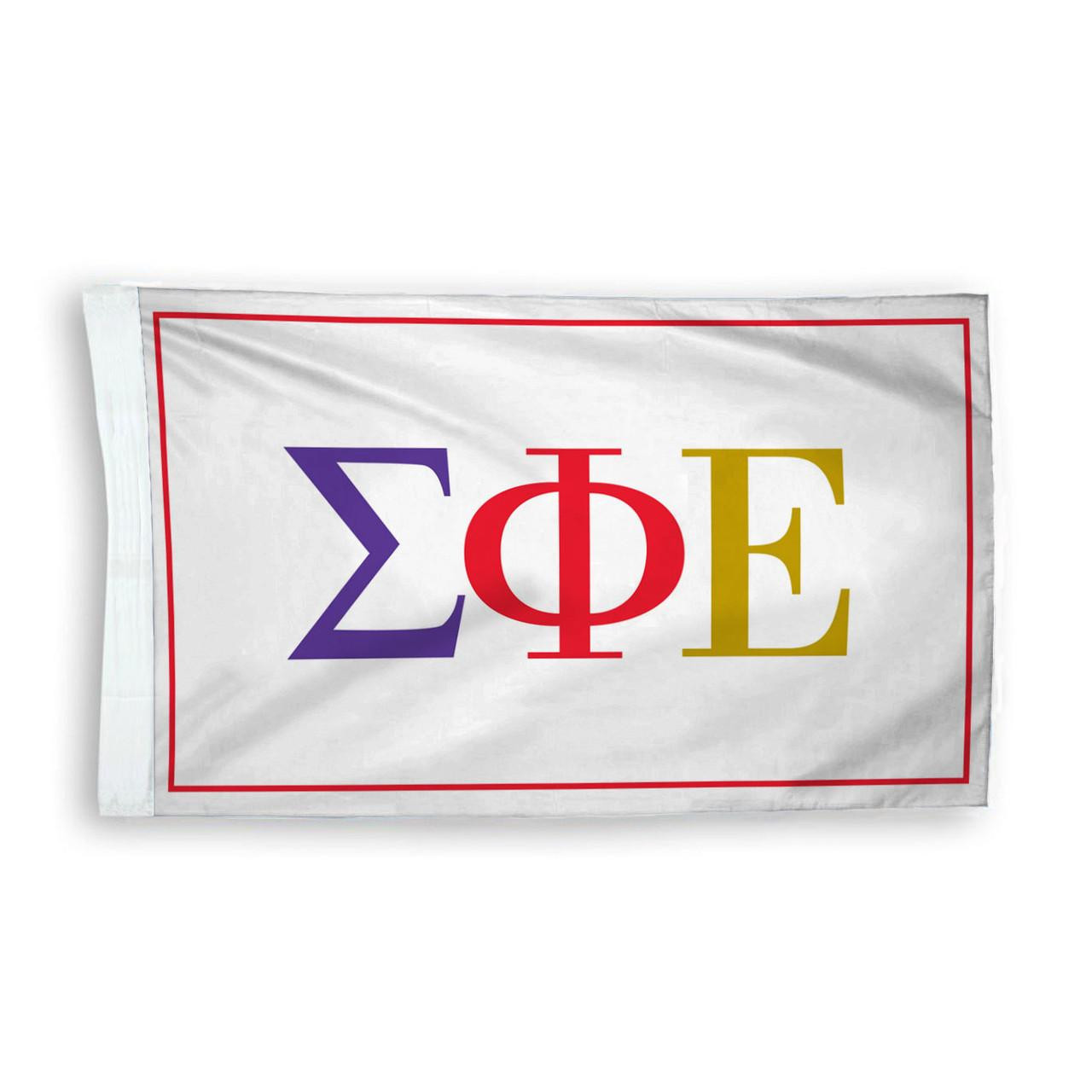 Sigma Phi Epsilon New 2 Color Flags - Greek Gear