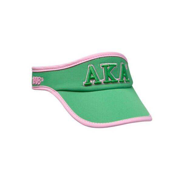 Alpha Kappa Alpha Visor - AKA Feather Light Green Visor - Greek Gear
