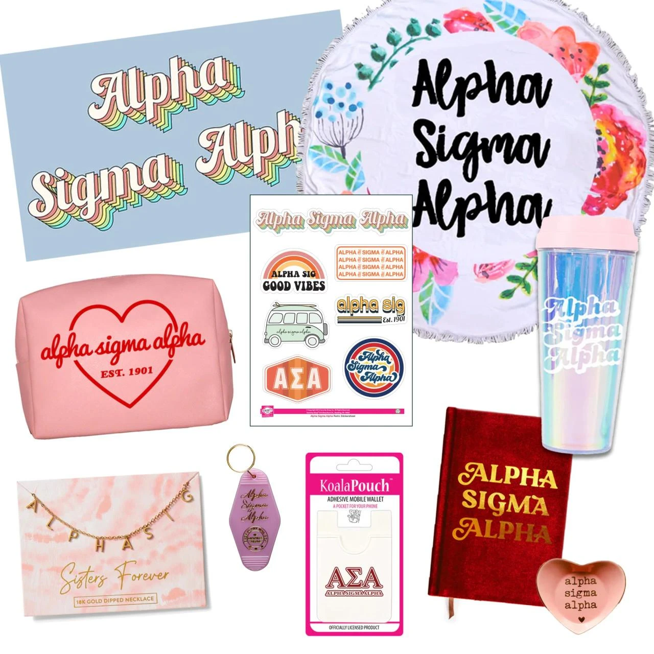 Alpha Sigma Alpha Celebrate Sisterhood Sorority Gift Box - 10 Items ...