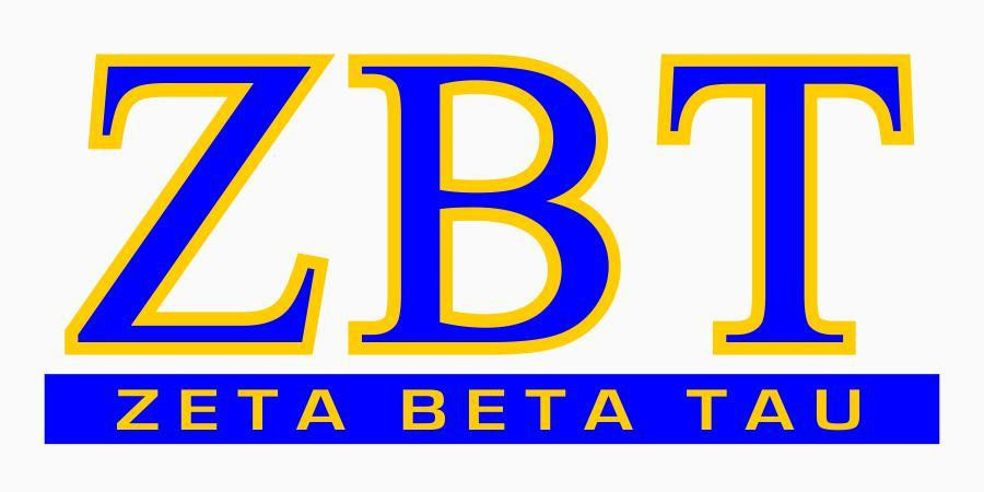 Zeta Beta Tau Letters Classic Sticker - Greek Gear