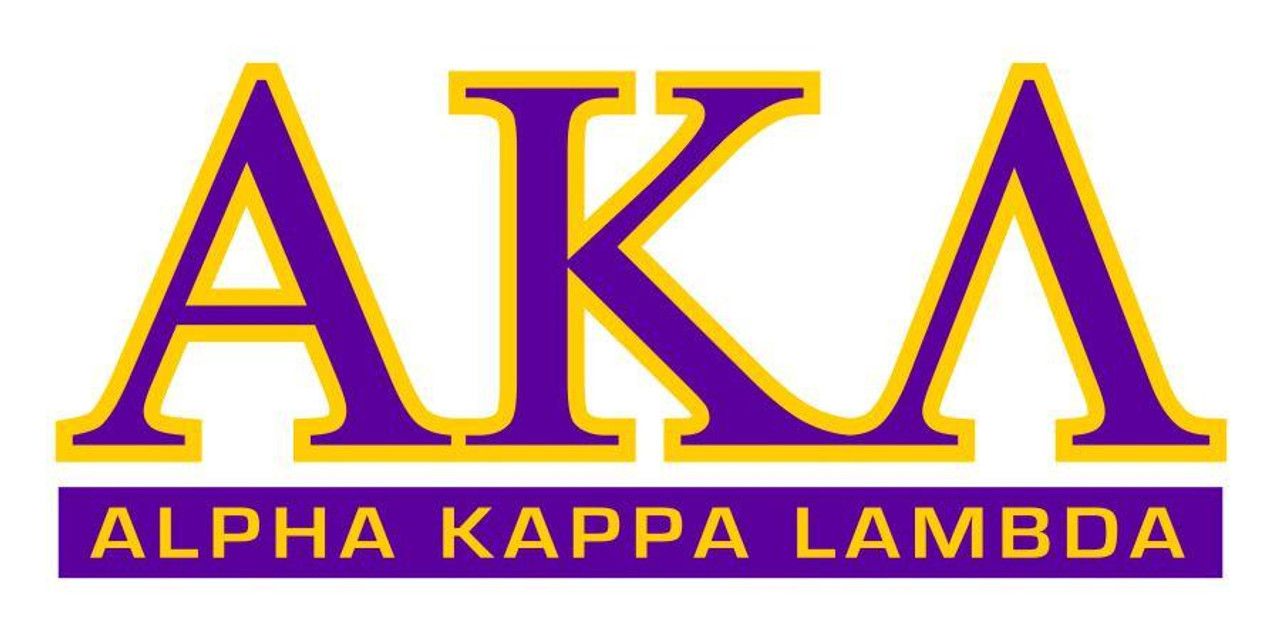 Alpha Kappa Lambda Letters Classic Sticker - Greek Gear