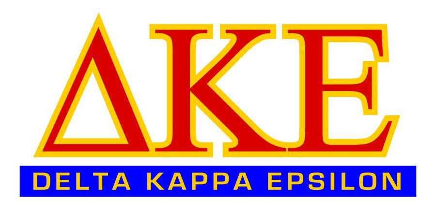 Delta Kappa Epsilon Letters Classic Sticker - Greek Gear
