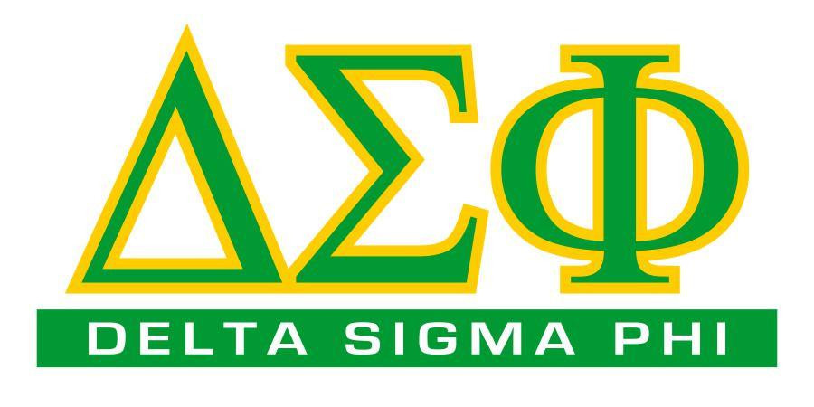 Delta Sigma Phi Letters Classic Sticker - Greek Gear