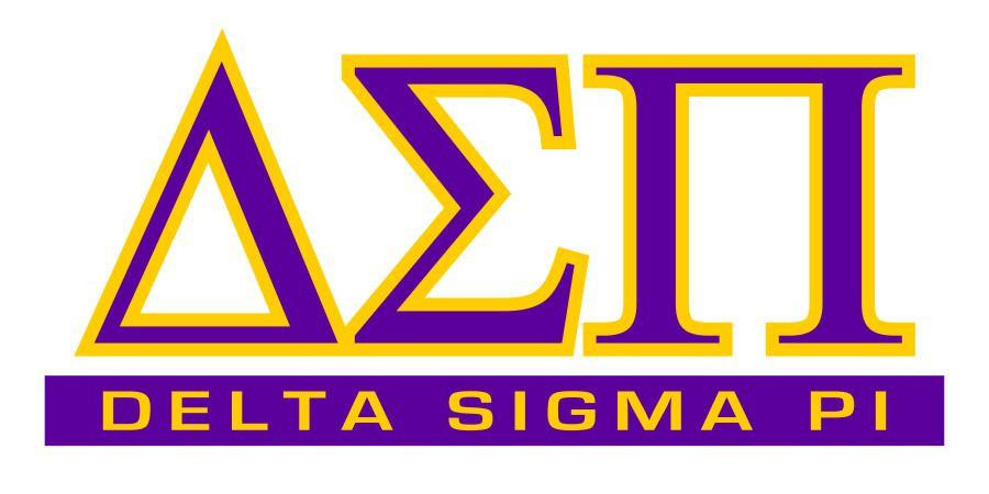 Delta Sigma Pi Letters Classic Sticker - Greek Gear