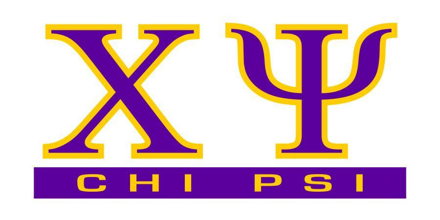 Chi Psi Letters Classic Sticker - Greek Gear