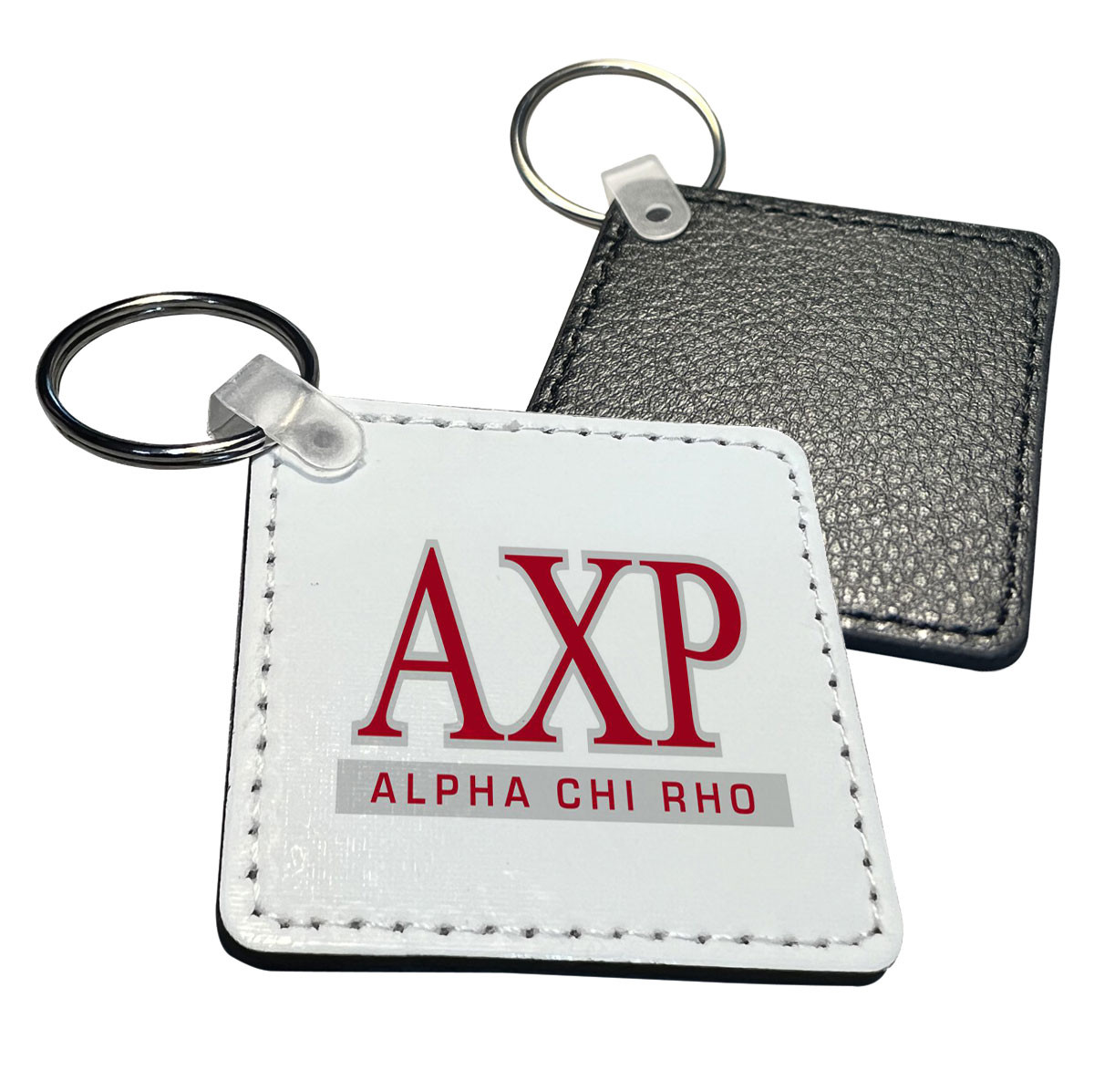 Alpha Chi Rho Faux Leather Key Chain - Greek Gear