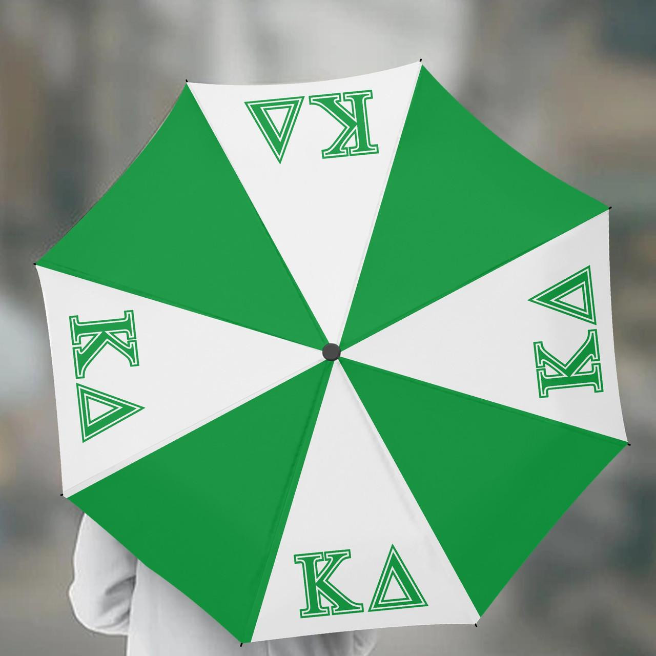 Kappa Delta Semi-Automatic Foldable Umbrella - Greek Gear