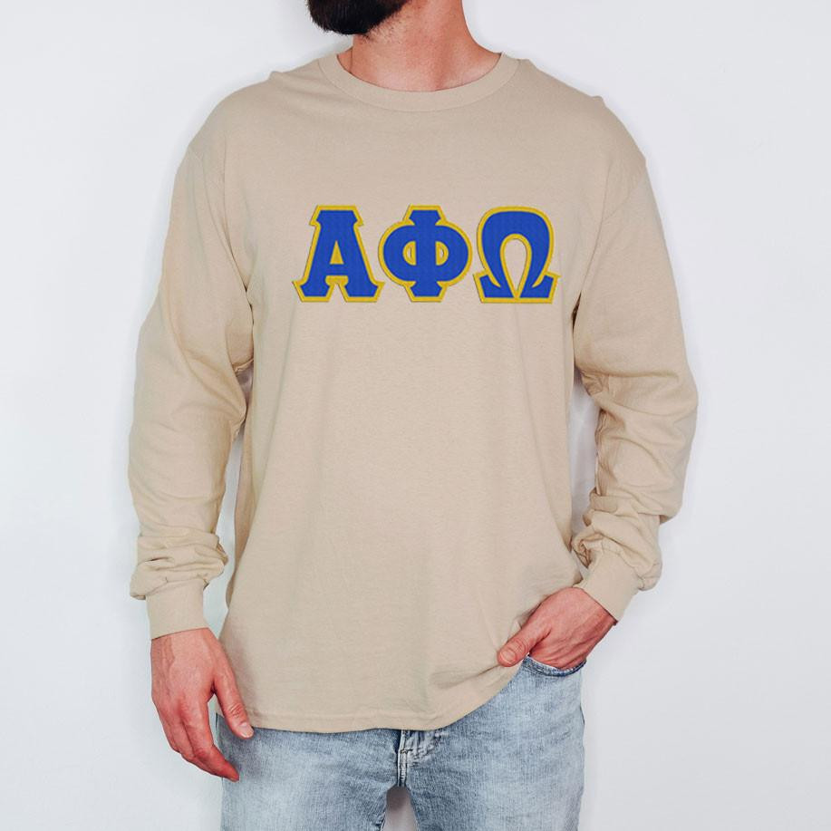 Alpha Phi Omega - 2 Day Ship Twill Long Sleeve Tee - Greek Gear