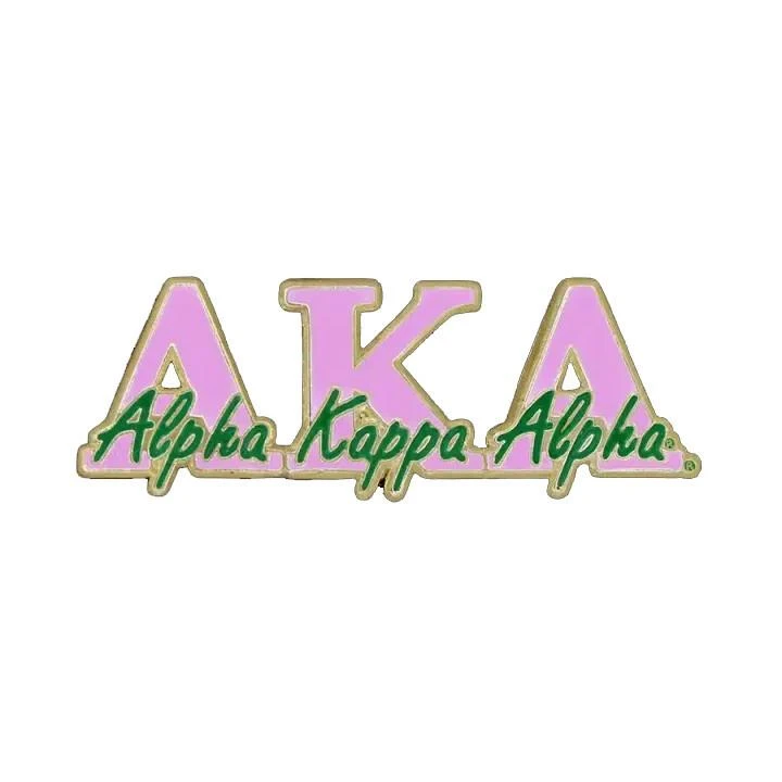 AKA Pink Signature Lapel Pin