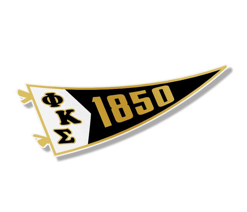 Phi Kappa Sigma Pennant Sticker - Greek Gear