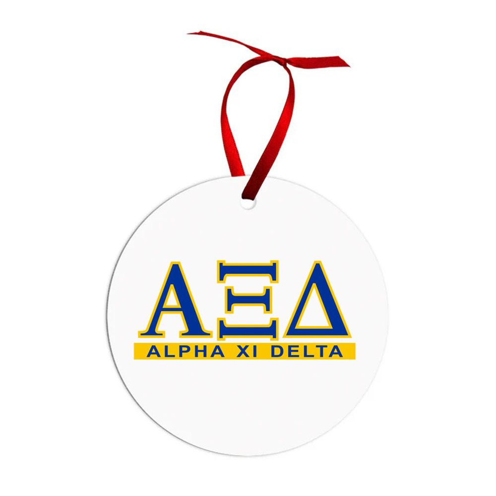 Alpha Xi Delta Classic Christmas Ornaments - Greek Gear