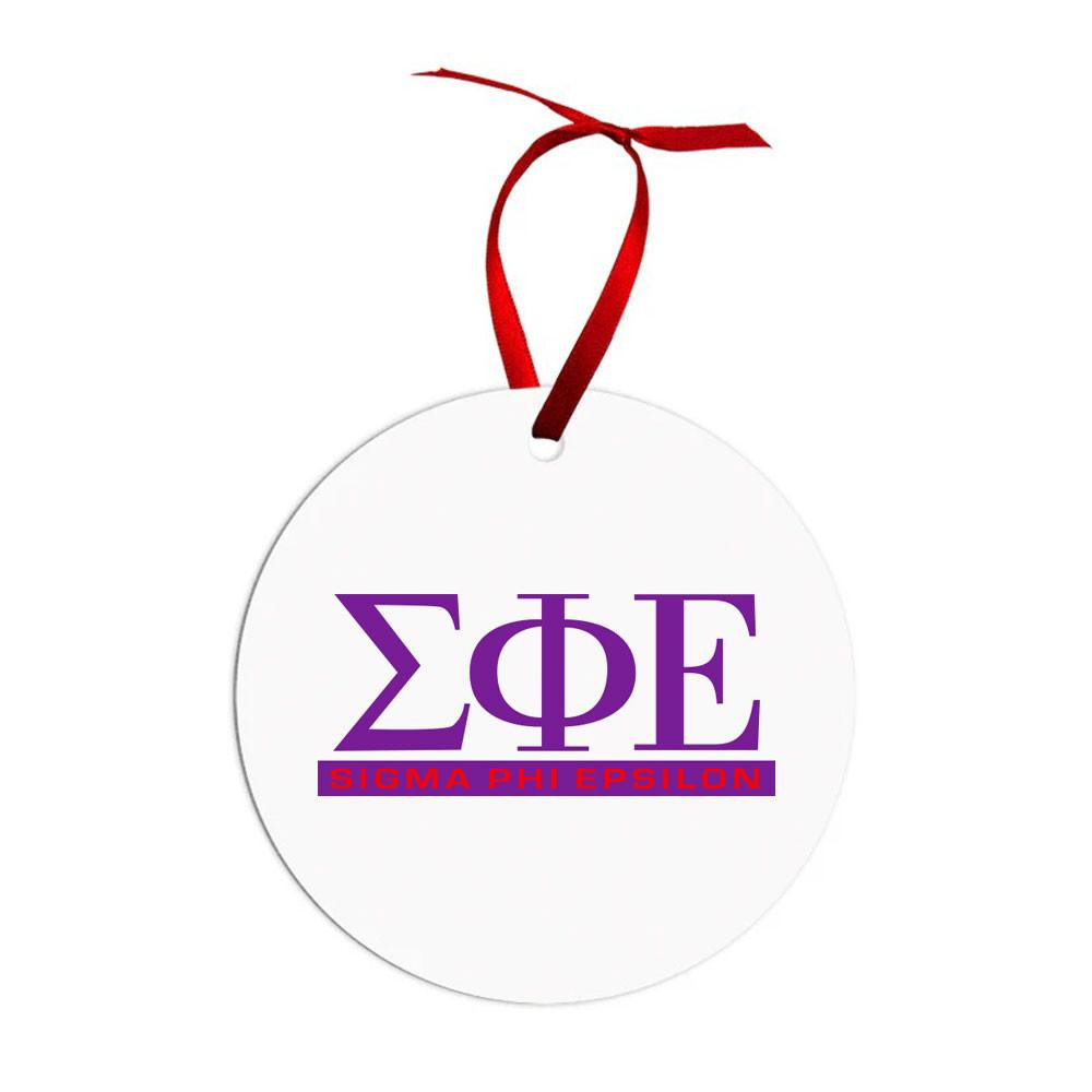Sigma Phi Epsilon Classic Circle Ornaments - Greek Gear