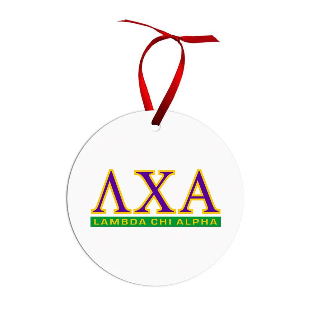 Lambda Chi Alpha Classic Circle Ornaments - Greek Gear