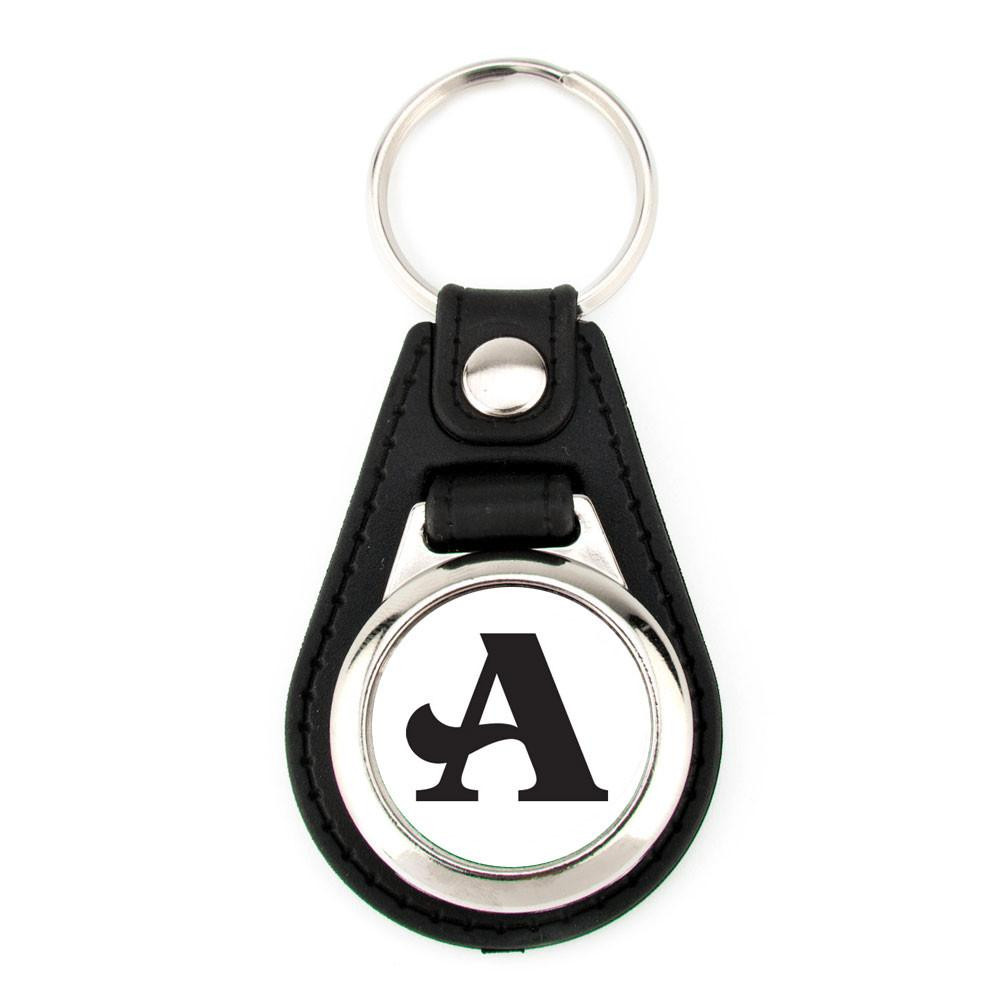 Acacia Leatherette Teardrop Key Chain - Greek Gear