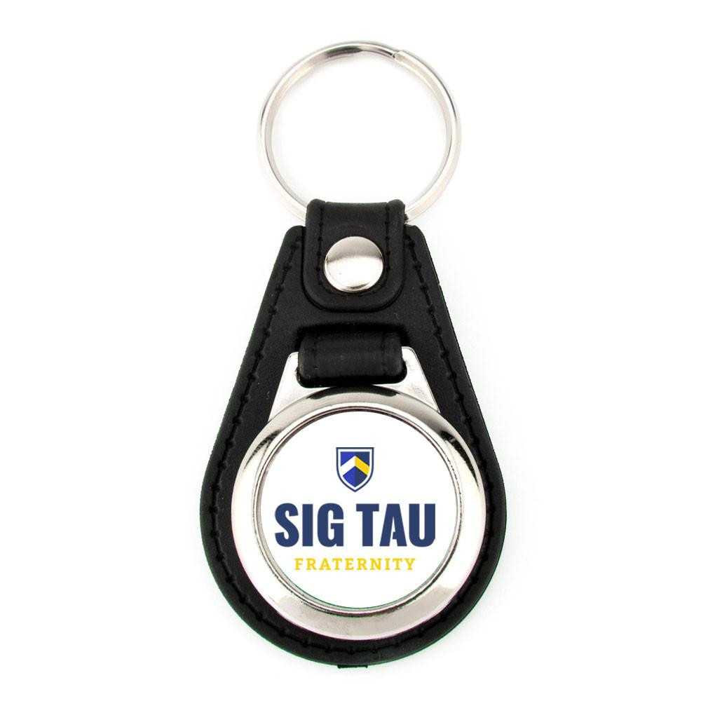 Sigma Tau Gamma Leatherette Teardrop Key Chain - Greek Gear