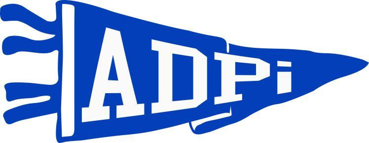 Alpha Delta Pi Pennant Decal - Greek Gear